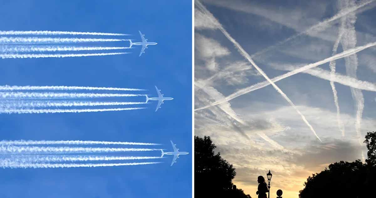 Experţii au explicat ce sunt dârele albe lăsate de avioane pe cer, după ...