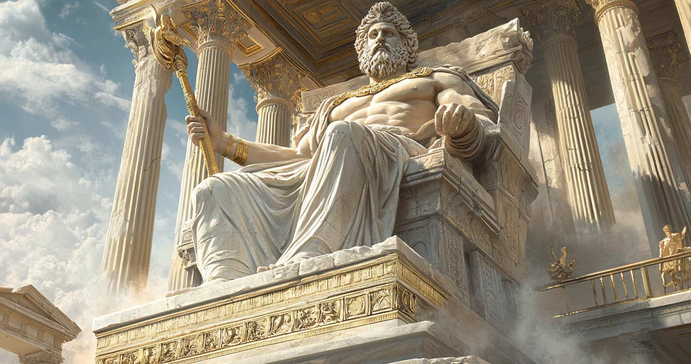 Statuia lui Zeus din Olympia: una dintre cele 7 minuni ale lumii